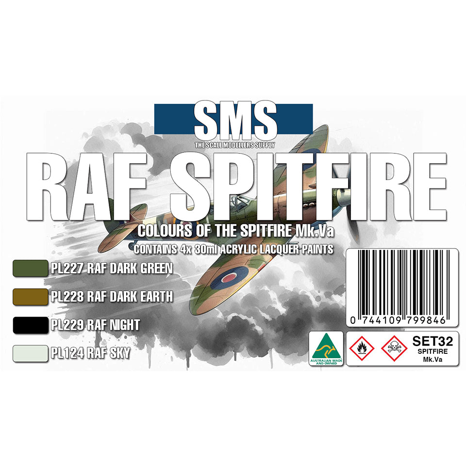 RAF SPITFIRE Mk.Va Colour Set – The Scale Modellers Supply