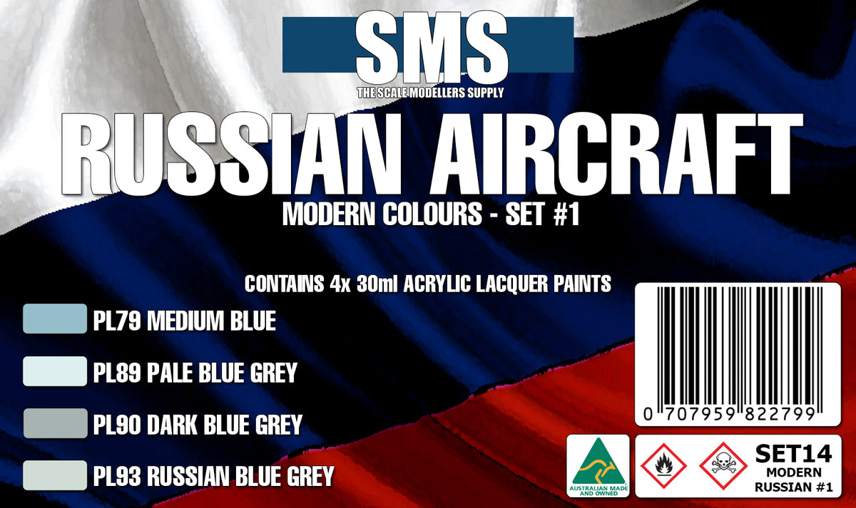 MODERN RUSSIAN AIRCRAFT #01 Colour Set – The Scale Modellers Supply